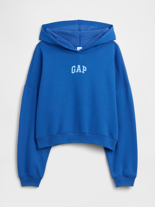 Relaxed Gap Mini-Logo Cropped Hoodie | Gap Factory